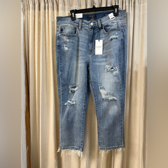 Judy Blue | Jeans | Nwt Judy Blue Mr Distressed Capris Jb82272 | Poshmark